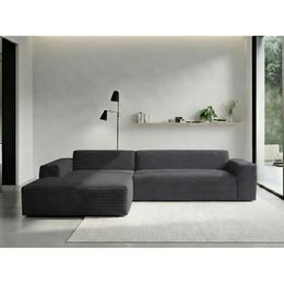 WERK2 Ecksofa &raquo;Zeus-XL, B/T: 311/210 cm, Mega-Sofa mit gro&szlig;er Sitztiefe, modern&laquo; Curvy Trend Garnitur mit urbaner Optik, bequem, Big-Sofa, L-Form grau