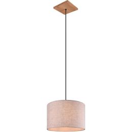 Trio Leuchten Pendelleuchte &raquo;Elmau&laquo; E27 grau 1, &Oslash; 35cm H: 150cm