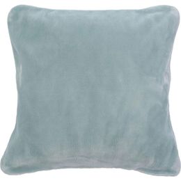 G&ouml;zze Dekokissen &raquo;Premium Cashmere-Feeling Kissen&laquo; 50x50cm,passend zur Premium Cashmere-Feeling Decke,Kissenh&uuml;lle&F&uuml;llung blau Polyester B/L: 50cm x 50cm, 1