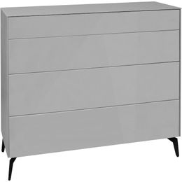 M&auml;usbacher Kommode &raquo;Imola&laquo; 2-Schubladen Kommode grau B/H/T: 121cm x 102cm x 42cm, F&uuml;&szlig;e aus Metall,3 Packst&uuml;cke, 2 Stk.