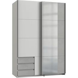 wimex Schwebet&uuml;renschrank &raquo;Emden moderner Kleiderschrank mit Spiegel und Schubladen&laquo; Schlafzimmer Schrank Garderobenschrank mit Schwebet&uuml;ren Topseller wei&szlig; 