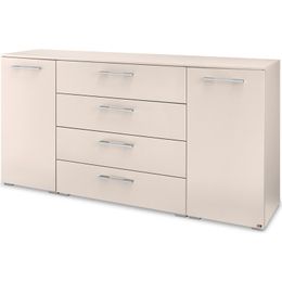 set one by Musterring Kombikommode &raquo;Henderson&laquo; mit 2 T&uuml;ren und 4 Schubladen inkl. Selbsteinzug und D&auml;mpfung beige Holzwerkstoff B/H/T: 160cm x 81cm x 