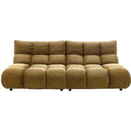 Home Affaire 3-Sitzer &raquo;Cozy Bubble, mit eleganter Steppung, Breite 220cm&laquo; stilvolles Design & hoher Sitzkomfort f&uuml;r dein Zuhause braun B/H/T: 220cm x 