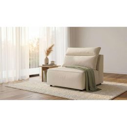 OTTO home Sessel &raquo;Jorrena, extra weicher Chenille-Stoff&laquo; Armloser 1-Sitzer, 3 Komfortstufen, 90x105 cm, mit Wellenunterfederung beige 100% polyester 