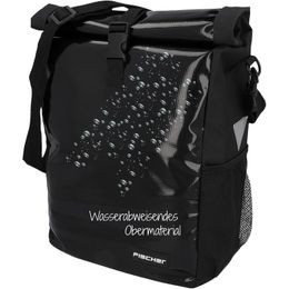 FISCHER BIKE FISCHER Fahrrad Fahrradtasche schwarz B/H/T: 43,5cm x 41cm x 35cm Fahrradtasche