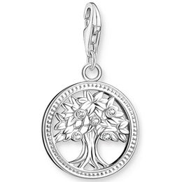 Thomas Sabo Damen Thomas Sabo Charm-Einh&auml;nger &raquo;Lebensbaum&laquo; mit Zirkonia (synth.) bunt Einheitsgr&ouml;&szlig;e