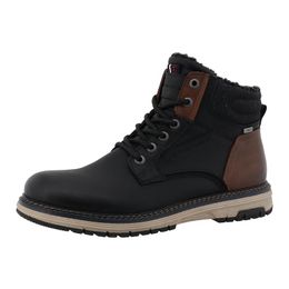 Tom Tailor Herren Tom Tailor Winterboots mit zus&auml;tzlichem Rei&szlig;verschluss schwarz 44