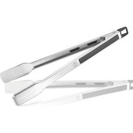Gefu Grillzange &raquo;BBQ&laquo; Verriegelungsmechanismus mit integrierter &Ouml;se zum Aufh&auml;ngen, Edelstahl silber Edelstahl, Kunststoff L: 42,5cm