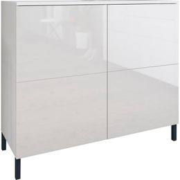 borchardt M&ouml;bel borchardt M&ouml;bel Kommode &raquo;Haama, Sideboard mit Metallf&uuml;&szlig;en, Push-to-open-Technik, Breite 93 cm&laquo; Breite 93 cm wei&szlig; Holzwerkstoff B/H/T: 93cm x 80cm x 