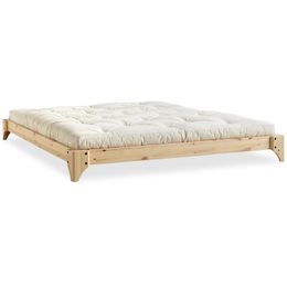 Karup Design Futonbett &raquo;Elan Bettgestell, massiv Kiefernholz, minimalistisches Scandi Design&laquo; Inklusive Lattenrost, in verschiedenen Breiten erh&auml;ltlich beige 