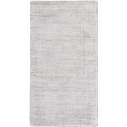 Dekowe Teppich &raquo;Harry&laquo; rechteckig 12 mm H&ouml;he Kurzflor, Vintage Design, Wohnzimmer silber Viskose B : 80cm 1 Stk., 12mm, L: 150cm
