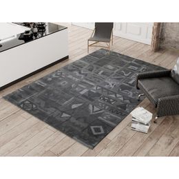 OCI DIE TEPPICHMARKE Teppich &raquo;AWARD SUNTALI&laquo; rechteckig 10 mm H&ouml;he handgekn&uuml;pft, echter Design Teppich aus Nepal. 100% Naturfaser grau Obermaterial: 