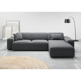 Home Affaire Ecksofa &raquo;Glimminge auch in Breitcord, Feincord, Boucl&eacute; + Easy care-Bezug&laquo; L-Form, Breite 294, Zierkissen grau 100% Polyester B/H/T: 294cm