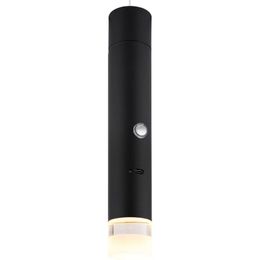 Globo LIGHTING H&auml;ngeleuchte &raquo;PELO&laquo; LED-Modul 1 Stk. Warmwei&szlig; H&auml;ngelampe Esszimmer-Leuchte Esstischleuchte Wohnzimmer schwarz &Oslash; 3,8cm H: 120cm, 1 Stk.