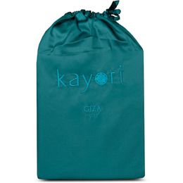 Kayori Spannbettlaken &raquo;Giza&laquo; 100% Baumwolle-Satin blau Mako-Satin, Obermaterial: 100% Baumwolle B/L: 90cm x 220cm, 1 Stk., Mako-Satin, 90x220 12cm