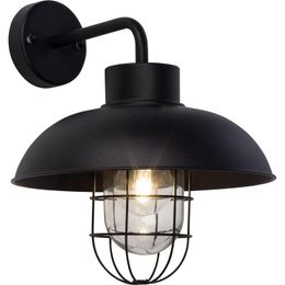 Brilliant Au&szlig;en-Wandleuchte &raquo;Portland&laquo; E27 1 Stk. Au&szlig;enwandlampe h&auml;ngend schwarz 1, H: 29cm, 1 Stk.