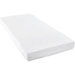 Primera Spannbettlaken &raquo;"Max - Der Teamplayer"&laquo; FAMILIENHELD mit einem sicheren und komfortablen Schutz wei&szlig; Jersey, Obermaterial: 100% Baumwolle B/L: 70cm x 