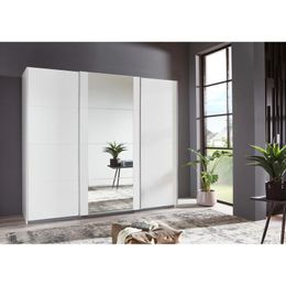 wimex Schwebet&uuml;renschrank &raquo;Bern Schiebet&uuml;renschrank&laquo; Schrank mit zus&auml;tzlicher Innenausstattung, Garderobe wei&szlig; Holzwerkstoff B/H/T: 313cm x 236cm x 64cm, 