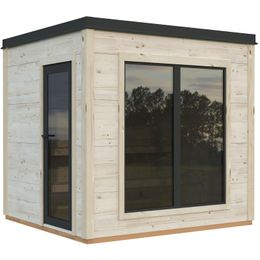Palmako Sauna &raquo;Grace&laquo; beige ohne Ofen, (ohne Ofen)