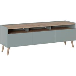 Home Affaire Lowboard &raquo;Scandi&laquo; Breite 150 cm grau Holzwerkstoff B/H/T: 149,7cm x 51,7cm x 41,7cm, 3 Stk.