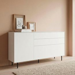 LeGer Home by Lena Gercke Sideboard &raquo;Essentials, Kommode, Anrichte, Kombikommode, Schrank mit Metallf&uuml;&szlig;en&laquo; Breite: 166 cm, UV lackiert, Push-to-open-