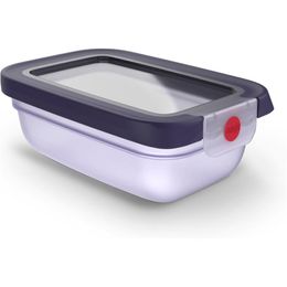 Emsa Frischhaltedose &raquo;oneClick&laquo; verschlossen mit nur 1 x Klick, 100% dicht, made in Germany lila Polyprophylen (PP) B/H/L: 11,71cm x 6,15cm x 17,49cm