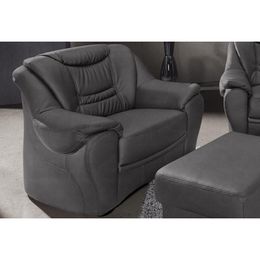Sit & More sit&more Sessel &raquo;Benson&laquo; grau NaturLeder;Luxus-Microfaser ALTARA NUBUCK (100% Polyester);Luxus-Kunstleder Luxus-Microfaser, B/H/T: 98cm x 94cm x 95cm