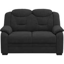 COTTA 2-Sitzer &raquo;Marcus&laquo; Sofa mit hoher R&uuml;ckenlehne schwarz 100% Polyester B/H/T: 138cm x 99cm x 99cm, Struktur soft