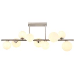 Globo LIGHTING Deckenleuchte &raquo;RIHA&laquo; G9 1 Stk. Warmwei&szlig; Deckenlampe/Wohnzimmer/Schlafzimmer/modern silber 1 Stk.