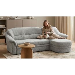 OTTO home Ecksofa &raquo;Nyborg 234 x 142 cm, stabil, komfortabel, formsch&ouml;n mit Steppungen&laquo; L-Form,mit Schlaffunktion, aus haustierfreundlichem Pet 