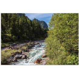 Artland Alu-Dibond-Druck &raquo;Wimbachtal Ramsau Berchtesgadener Land&laquo; Berge & Alpenbilder 1 Stk. tlg. f&uuml;r Innen- und Au&szlig;enbereich geeignet, Outdoorbild gr&uuml;n B/H/T