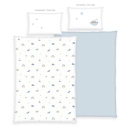 Baby Best Babybettw&auml;sche &raquo; Little Ocean&laquo; 2 Stk. Flanellbettw&auml;sche bunt Flanell, Obermaterial: 100% Baumwolle B/L: 100cm x 135cm, 1 Stk., 1 Stk., Flanell, B/L: 