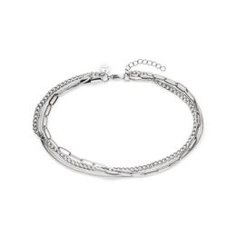 s.Oliver Damen s.Oliver Armband &raquo;Fine Layers&laquo; 21cm, Edelstahl
