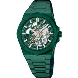 Festina Herren Automatikuhr &raquo;Automatic&laquo; Armbanduhr, Herrenuhr, Swiss Made, Mechanische Uhr, Edelstahlarmband Einheitsgr&ouml;&szlig;e