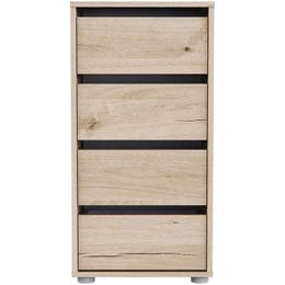 Demeyere Group Schubkastenkommode beige Spanplatte B/H/T: 40cm x 76,3cm x 39,6cm