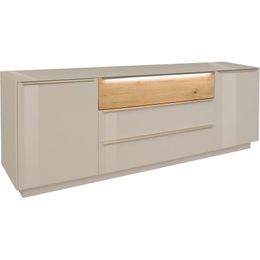 M&auml;usbacher Lowboard &raquo;Nova&laquo; Packung, Lowboard, BHT 214/71/42 cm, inkl. Griffbeleuchtung, T&uuml;rd&auml;mpfung B/H/T: 214cm x 71cm x 42cm, 3 Stk., 3 Stk.