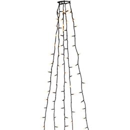 Konstsmide LED-Baummantel &raquo;Weihnachtsdeko, Christbaumschmuck&laquo; 200 Stk.-flammig LED Lichterkette mit Ring, 5 Str&auml;nge &agrave; 40 Dioden, vormontiert gr&uuml;n 