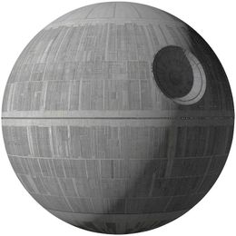 Komar Vliestapete &raquo;Selbstklebende Vlies - Star Wars XXL Death Star - Gr&ouml;&szlig;e 127 x 127 cm&laquo; bedruckt glatt Kinderzimmer schwarz Vlies B/L: 127m x 127m, Rollen: