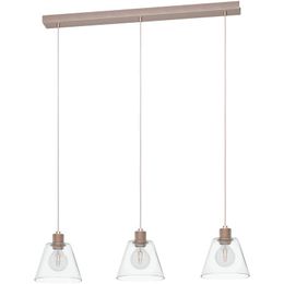 Eglo H&auml;ngeleuchte &raquo;COPLEY&laquo; E27 1 Stk. H&auml;ngeleuchte aus Stahl, Alu - exkl. E27 - 40W rosa H: 110cm, 1 Stk.