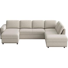 Sit & More sit&more Wohnlandschaft &raquo;Cordoba&laquo; wahlweise mit Schlaffunktion und Bettkasten oder Stauraum 100% Polyester B/H/T: 305cm x 85cm x 212cm, Struktur, 
