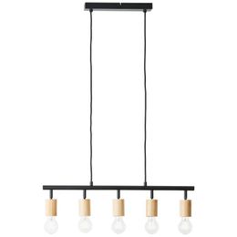 Brilliant Pendelleuchte &raquo;Tiffany&laquo; E27 1 Stk. H&auml;ngelampe 90 x 63 cm, E27, h&ouml;henverstellbar, Metall/Bambus schwarz 5, 1 Stk.