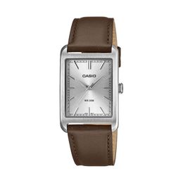 Casio Timeless Collection Herren CASIO TIMELESS COLLECTION Quarzuhr Armbanduhr, Herrenuhr, Lederarmband, analog Einheitsgr&ouml;&szlig;e