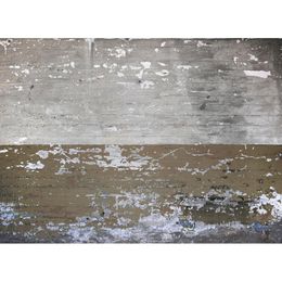 Livingwalls living walls Fototapete &raquo;Designwalls Concrete Coated&laquo; glatt Vlies, Wand, Schr&auml;ge, Decke grau Vlies B/L: 3,5m x 2,55m