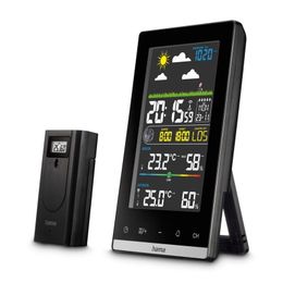 Hama Wetterstation &raquo;Wetterstation Funk mit Au&szlig;ensensor (digital, Vorhersage)&laquo; () (innen und au&szlig;en) schwarz Einheitsgr&ouml;&szlig;e