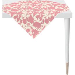 Apelt Tischdecke &raquo;7002&laquo; Sommerbl&uuml;ten all-over rosa Obermaterial: 75% Baumwolle, 25% Polyester B/L: 88cm x 88cm, 1 Stk.