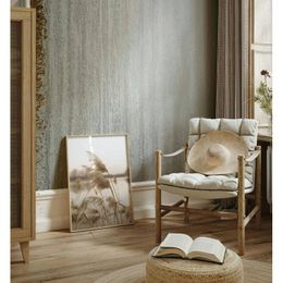 marburg Vliestapete &raquo;Lustrous Luxe&laquo; gl&auml;nzend moderne Tapete f&uuml;r Wohnzimmer Schlafzimmer K&uuml;che grau Vlies B/L: 0,53m x 10,05m, Rollen: 1