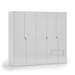 Home Affaire Kleiderschrank &raquo;AMETISTA, Dreht&uuml;renschrank, designgeformten Fronten&laquo; Made in Italy, hochglanz lackiert, Basisausf&uuml;hrung, Zubeh&ouml;r extra 