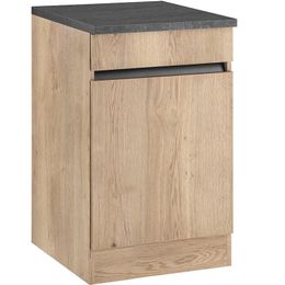 Optifit Sp&uuml;lenschrank &raquo;Roth&laquo; Breite 50 cm braun wildeichefarben, B/H/T: 50cm x 88cm x 60cm, T&uuml;ren: 1 Stk., Komplettausf&uuml;hrung