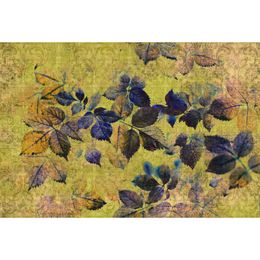 Livingwalls living walls Fototapete &raquo;Walls by Patel Indian Summer 1&laquo; glatt Vlies, Wand, Schr&auml;ge gelb Vlies B/L: 4m x 2,7m