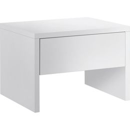 Hasena Nachttisch &raquo;Salva&laquo; wei&szlig; Kernbuche massiv B/H/T: 48cm x 35cm x 40cm